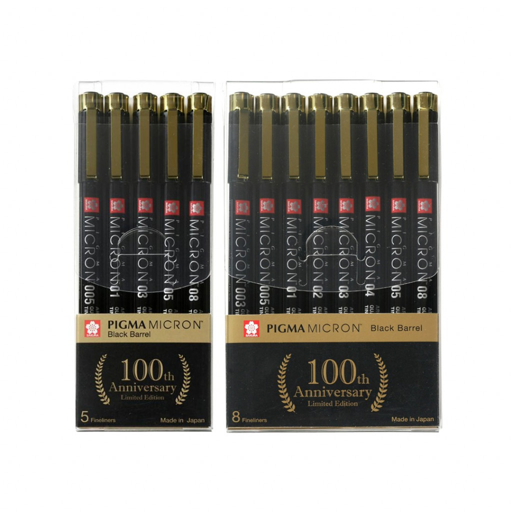 Sakura Pigma Micron Set 100th Anniversary Collection- Limited Edition ...