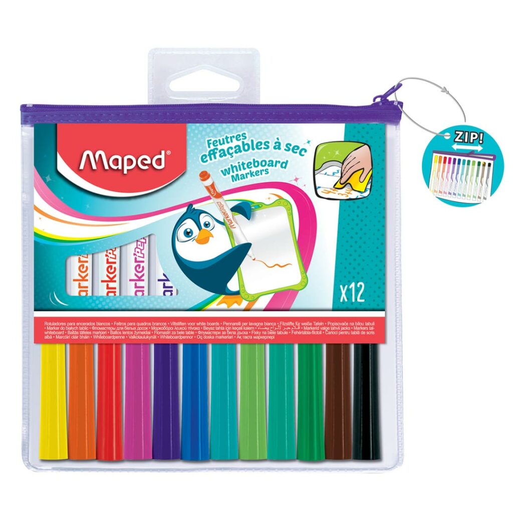 Maped Whiteboard Markers Set of 12 - Sitaram Stationers