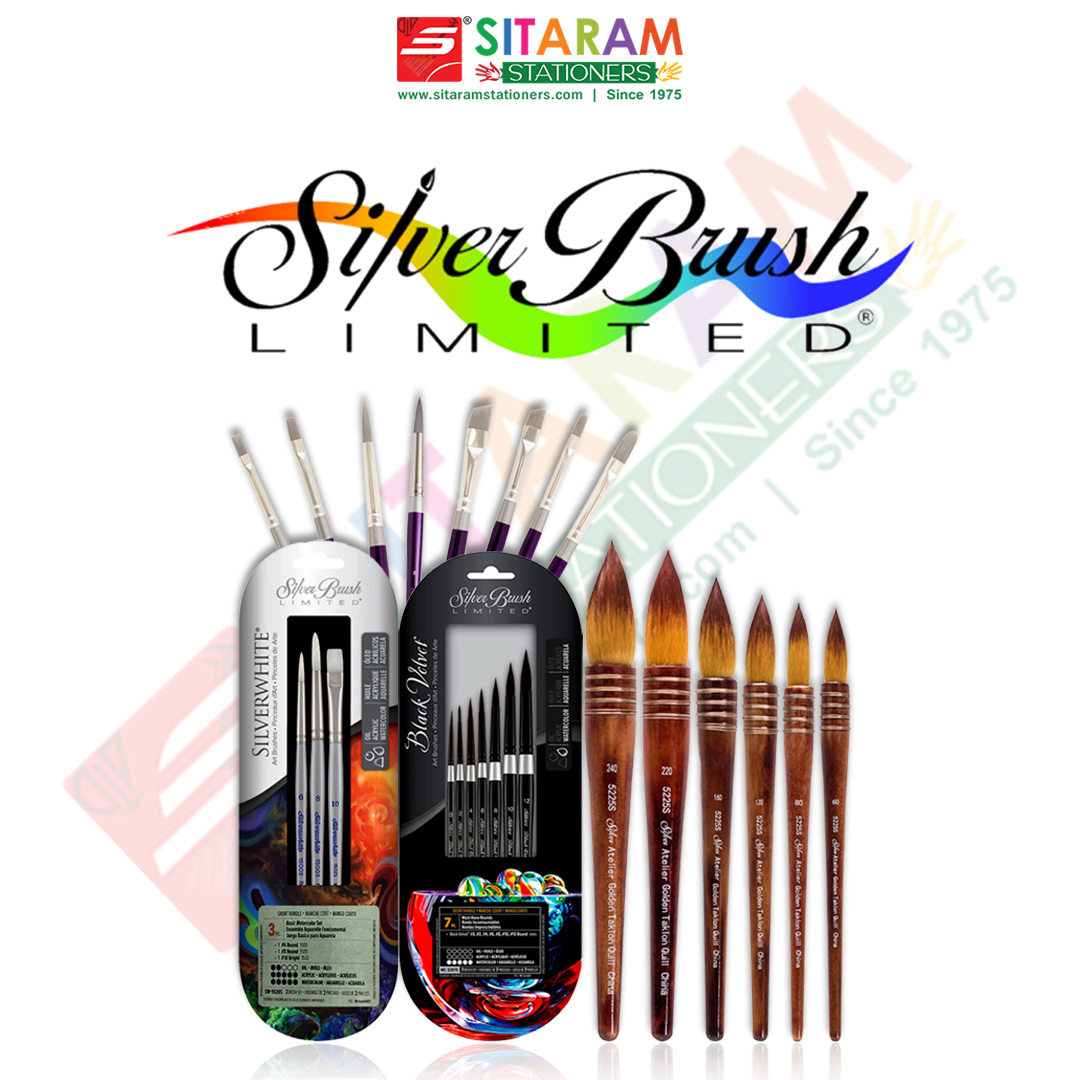 Silver Brush Silver Silk 88 Watercolor Brushes Open Stock - Sitaram ...